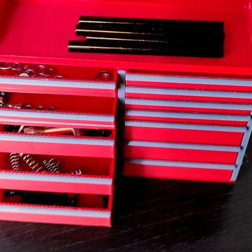 📦 1/10 Scale 3D Printed Tool Box with Customizable Drawer Sizes ...