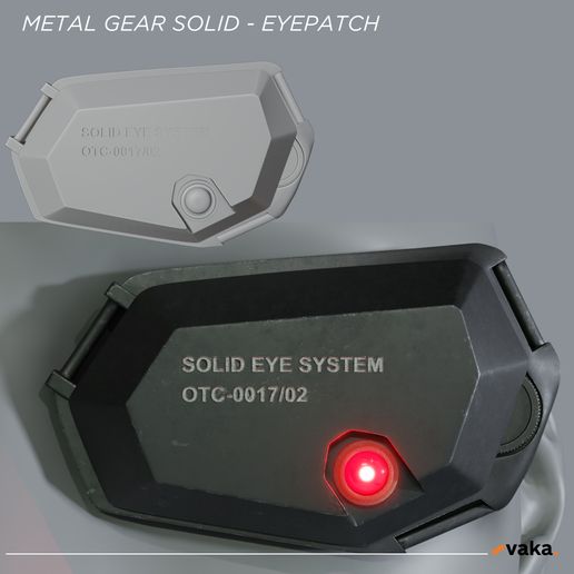 🐍 Solid Snake Eyepatch Metal Gear Solid 3D Print Model File 3D print ...