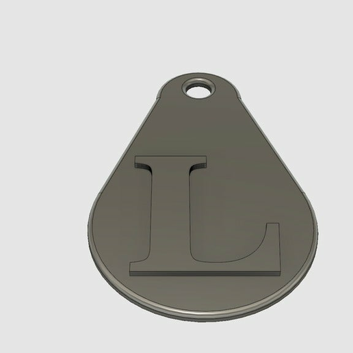 🔑 Letter L Key Fob・Free STL File for ・Cults