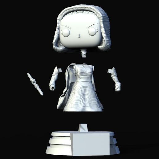 STL file FUNKO REY DARK Star Wars ⭐ ・3D printer design to download・Cults
