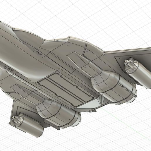 🛩️ Battletech Medium Strike fighter proxy・ STL File for 3D printing・Cults