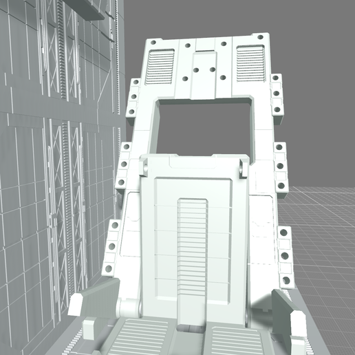 🤖 MHB08OF-Classic Mech Hangar Platform Deck Fixture 3D print model・ STL ...
