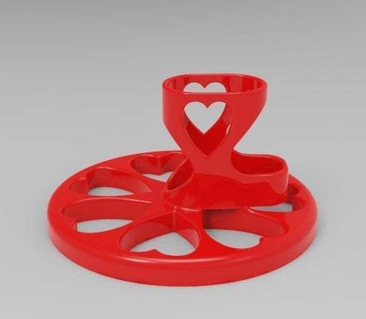 🖊️ 3d pen holder heart・Free STL File for ・Cults