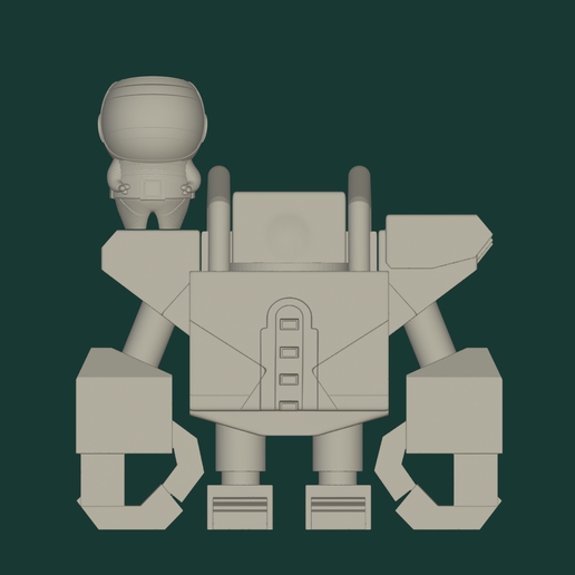 Free STL file Mecha and pilot 🧑‍ ️ ・Design to download and 3D print・Cults