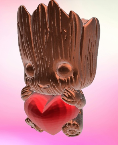 👶 baby groot Valentine's Day・ STL File for 3D printing・Cults