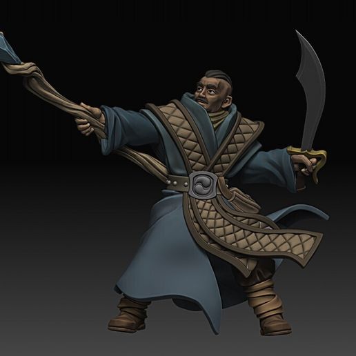 🆓 Free Water Mage・Free STL File for 3D printing・Cults