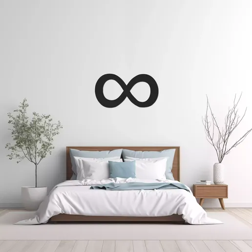 STL file Infinity Symbol Wall Art ♾️ ・3D printer model to download・Cults
