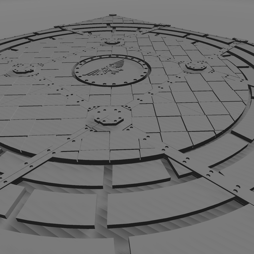 ⚔ 40k objective flooring imperial・Free STL File for 3D printing・Cults