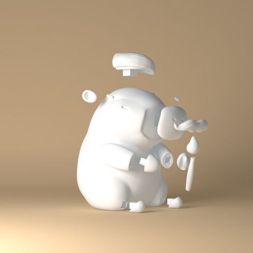 🧑‍🎨 Capybara - Artist・Archivo STL para Impresión 3D・Cults