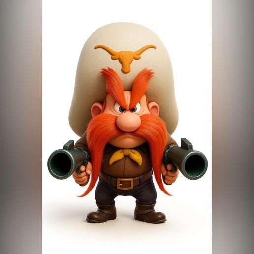 🗿 Yosemite Sam・ STL File for 3D printing・Cults