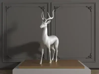 🦌 deer・ STL File for 3D printing・Cults