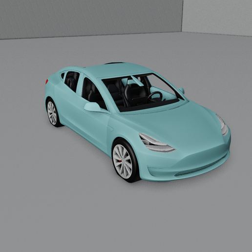 🚪 TESLA MODEL 3・ STL File for 3D printing・Cults