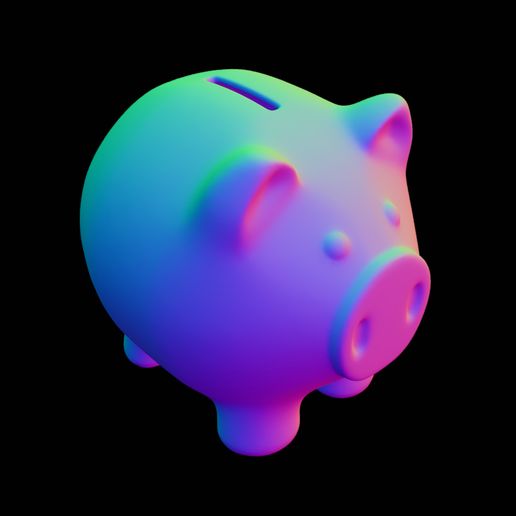 STL file Piggy Bank・3D printing template to download・Cults