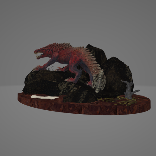 👹 MONSTER HUNTER ODOGARON FIGURE・ STL File for 3D printing・Cults