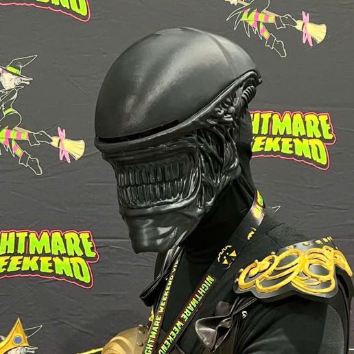 👽 Alien Xenomorph Mask - Halloween Cosplay・ STL File for 3D printing・Cults