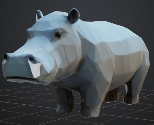 🦛 Low Poly Hippo – 3D Printable Model (OBJ, FBX, STL)・ STL File for 3D ...