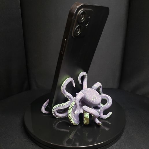 🐙 Octopus Phone Stand・ STL File for ・Cults