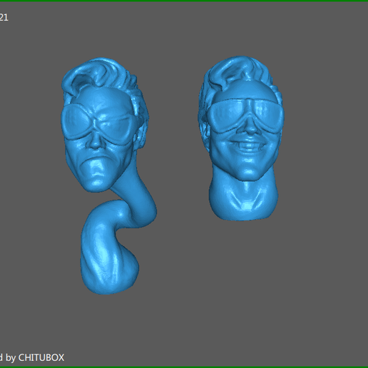 👨 Plastic Man Heads・ STL File for 3D printing・Cults