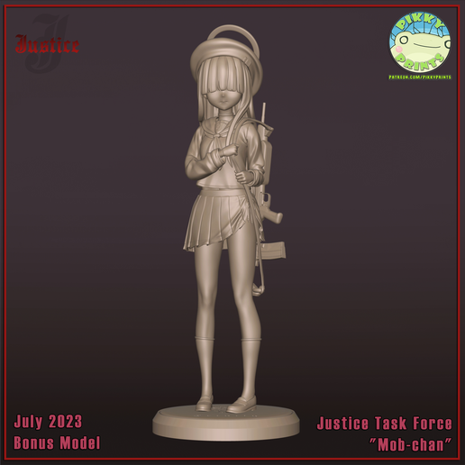 3D file Mob-chan - Blue Archive 💬 ・3D print model to download・Cults