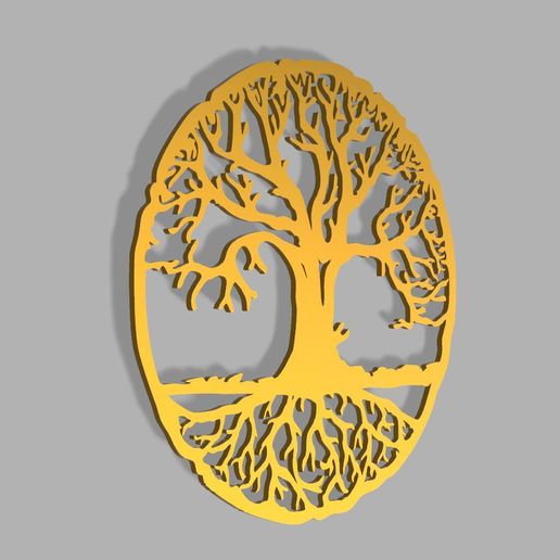 🌳 Tree of life relief・Free STL File for ・Cults