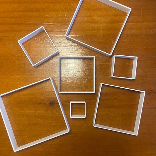 🟪 SQUARE CUTTERS / SQUARE CUTTERS・Free 3D File for 3D printing・Cults
