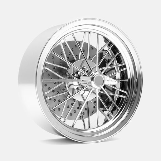 🛞 22x9 Texan Wire Wheel and Brake・ STL File for 3D printing・Cults