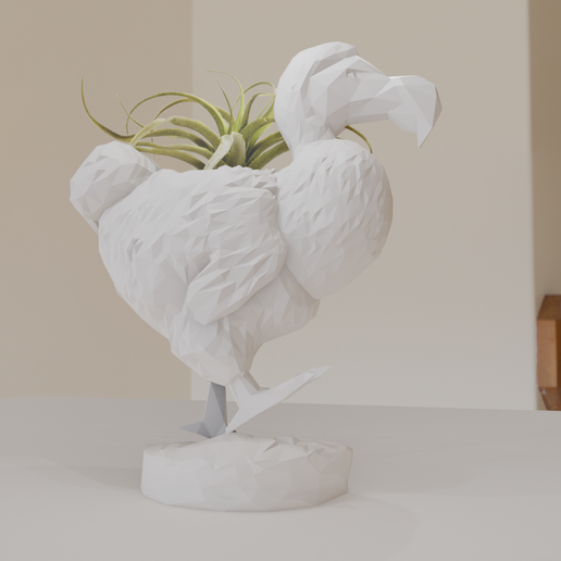 STL file dodo running low poly planter pot flower vase stl 🦤 ・3D ...