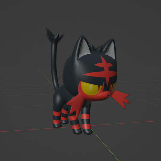 🐉 Litten pokemon 3D print model・ STL File for ・Cults