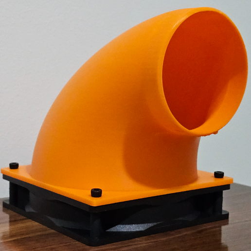 🌬️ 90-Grad-Bogen PC-Lüfterkanal-Adapter (120mm) für Sim Racing ...