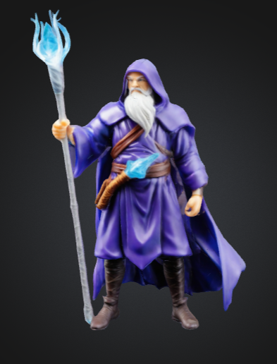🐉 Wizard action figure・Free STL File for 3D printing・Cults