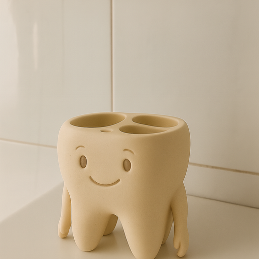 🦷 Tooth Buddy Set – Cute Toothbrush & Toothpaste Holders (2 Designs ...