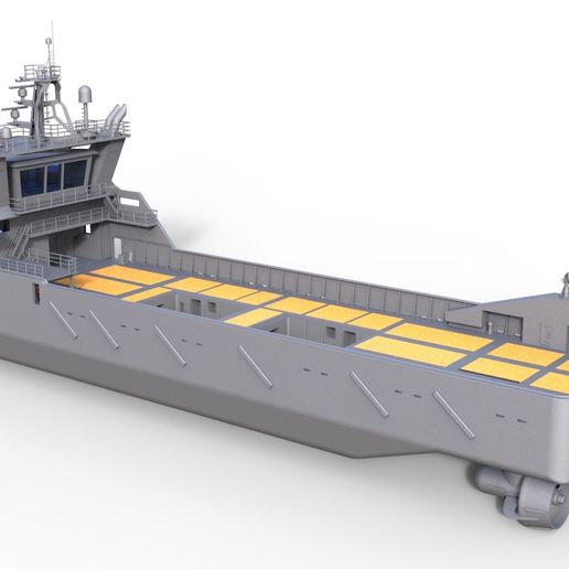 STL file Diving support vessel Schiffsmodell Modelship 🤿 (DXF)・Model to ...