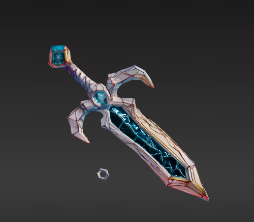 STL file Low-Poly Fantasy Sword 🗡️ ・3D printer design to download・Cults