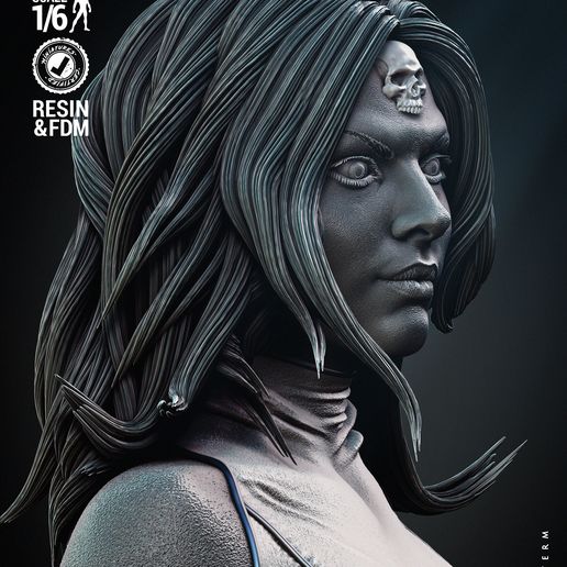🗿 WICKED MARVEL MYSTIQUE SCULPTURE: TESTED AND READY FOR 3D PRINTING ...