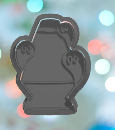 🎃 Retro Halloween Ghost Lava Lamp Cookie Cutter・ STL File for 3D ...