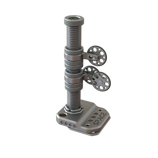 🎣 ALPS Rod Wrapper Rod Support Stand with Height Adjustable Rollers・ STL File for 3D printing・Cults