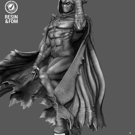 🌙 WICKED MARVEL MOON KNIGHT SCULPTURE : TESTED AND READY FOR 3D ...