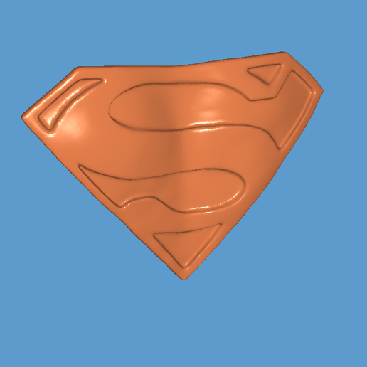 STL file Superman logo 🦸‍♂️ ・3D printer design to download・Cults