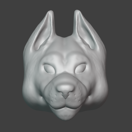 STL file Canine Head 🐕 ・Model to download and 3D print・Cults