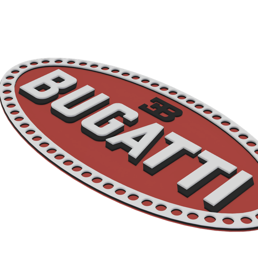 STL file Multi-colour Bugatti logo 🎨 ・3D printable model to download・Cults