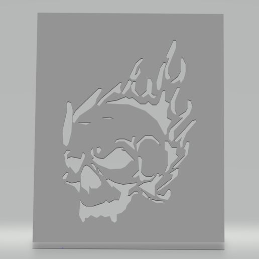 printable skull stencil