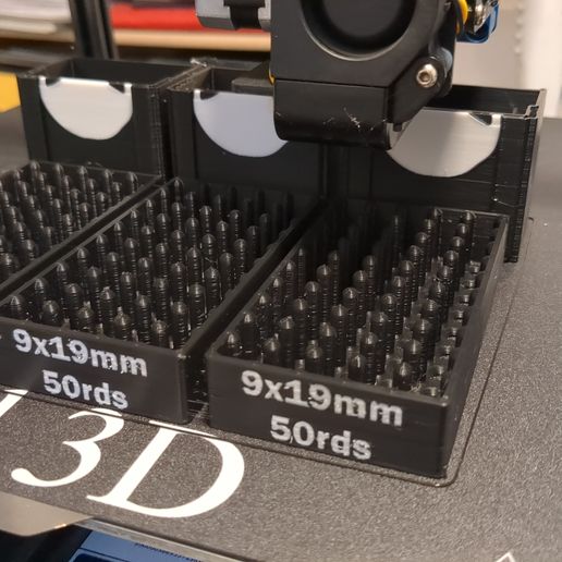 📦 Slim 9mm ammunition box with compartment for loading data V2.0・Free ...