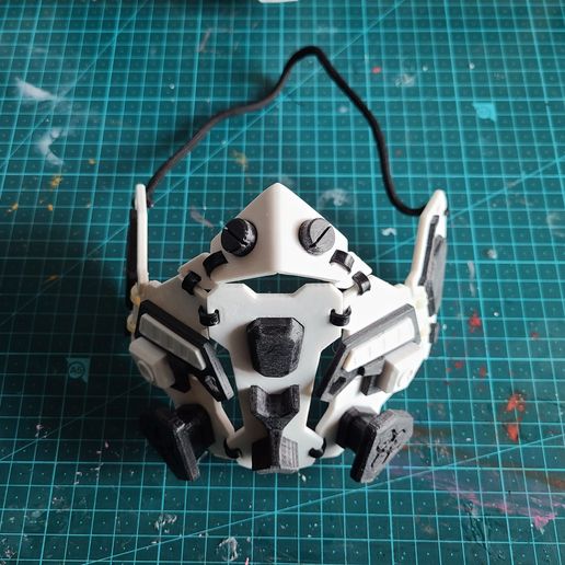 3D print Cyber Oni Mask - Cyber Punk Mask - Cyber Ninja Mask # ...