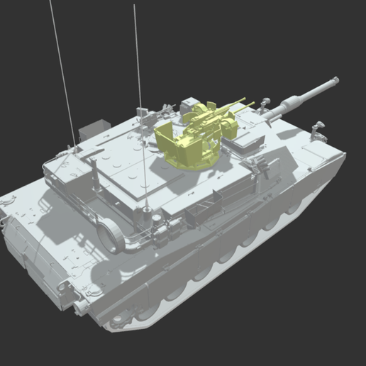 🔫 US - M1A1 & 2 Commander Hatch Twin Turret Pro Gun 1/35 & 1/16 Scale ...