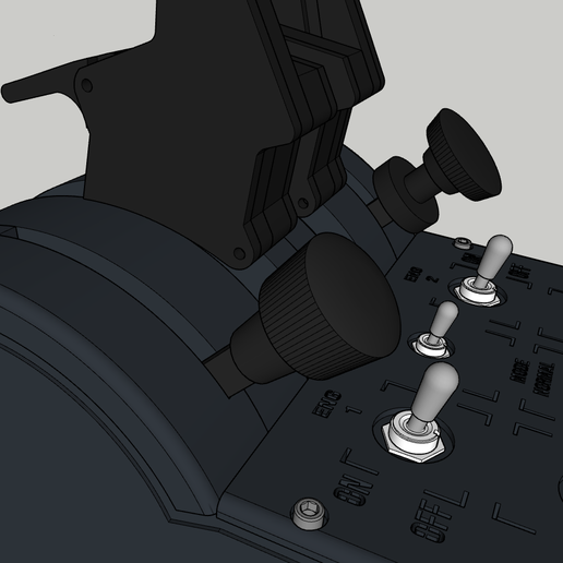 ️ Airbus A320 Throttle - Flight Simulator Device・ STL File for 3D ...