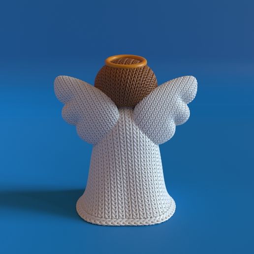👼 KNITTED ANGEL・ STL File for 3D printing・Cults