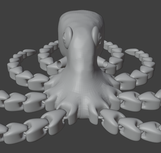 🐙 Articulated Octopus・ STL File for 3D printing・Cults