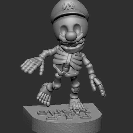 💃 Dancing Mario bros. skeleton・ 3D File for ・Cults