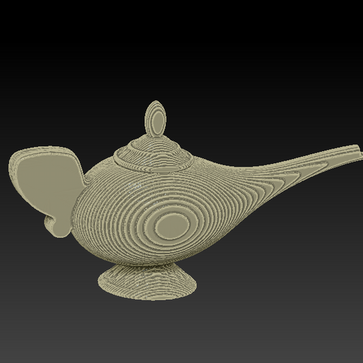 🧞 Collaboration genie lamp・ STL File for ・Cults