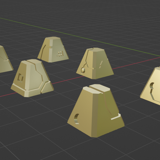 🪖 Tank Traps of the Greater Good・Free STL File for ・Cults